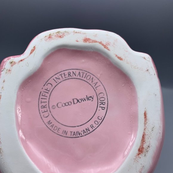 Coco Dowley | Kitchen | Vintage Coco Dowley Ceramic Pink Pig With Butterfly Teapot Pitcher ...